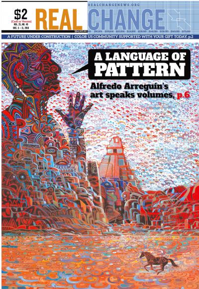 Alfredo Arreguín in Real Change - Bainbridge Island Museum of Art