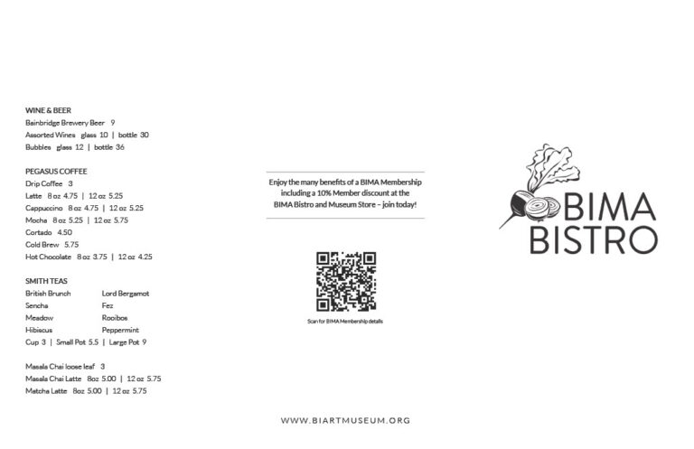 BIMA Bistro | Bainbridge Island Museum of Art